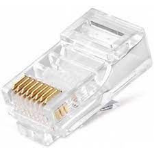 Jual Kepala RJ45 Modular Plug Cat5 Cat5e LAN Connector 1 Box isi 100 ...