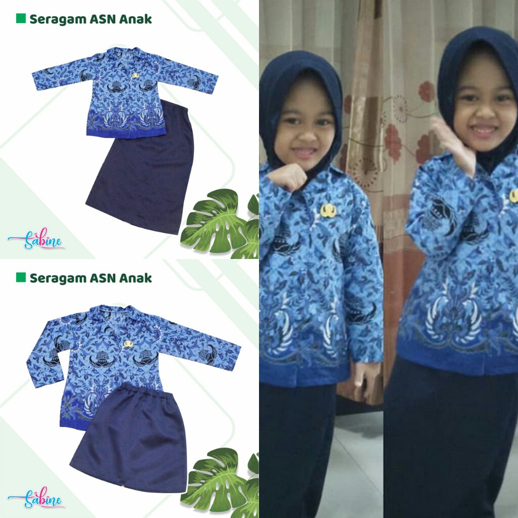 Jual SERAGAM ASN ANAK MURAH BAJU PROFESI GURU 1-7 TAHUN | Shopee Indonesia