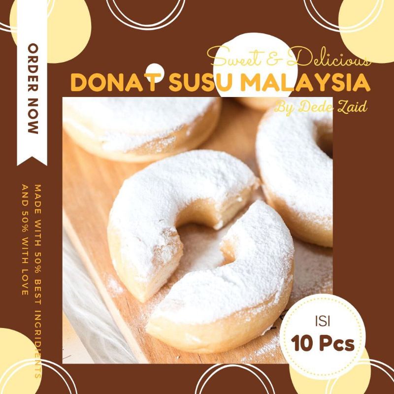 Jual DONAT SUSU MALAYSIA VIRAL ENAK ASLI MURAH FROZEN FOOD DONAT ...