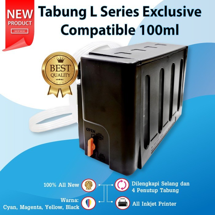 Jual Tabung Tinta Infus Hitam 4 Warna 100ml Modif Printer Switch ...