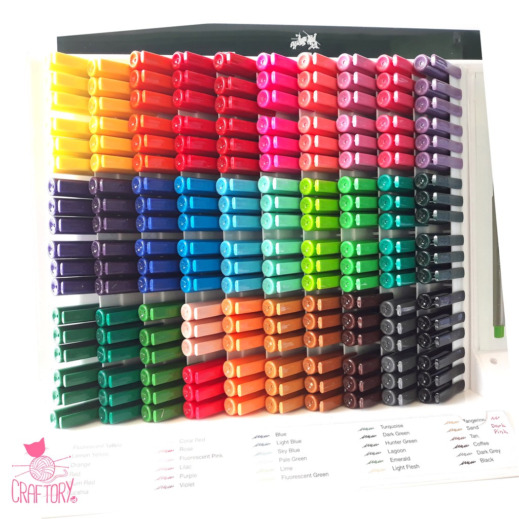 Jual Faber Castell Fine Liner Fineliner Drawing Pen Marker Warna Satuan ...