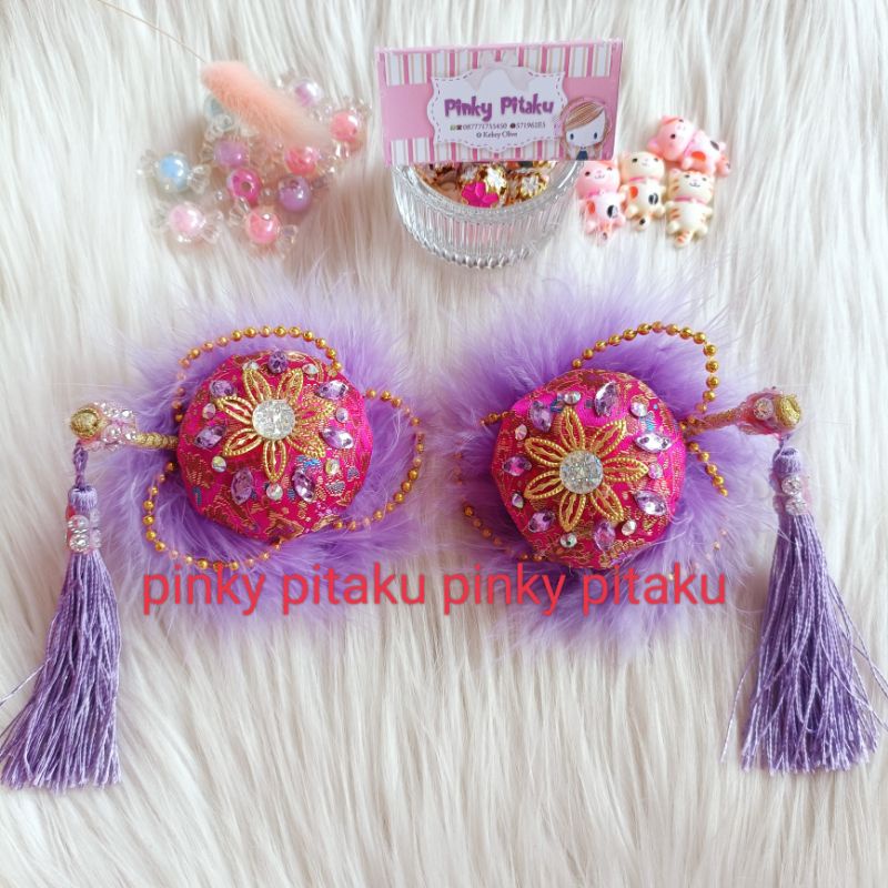 Jual Jepit Rambut CNY Imlek / pita Rambut Anak Merah/ Jepit Rambut ...