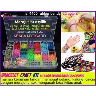 Jual promo Kerajinan Gelang Karet 4400 FIitur Craft Kit Color Bloom ...