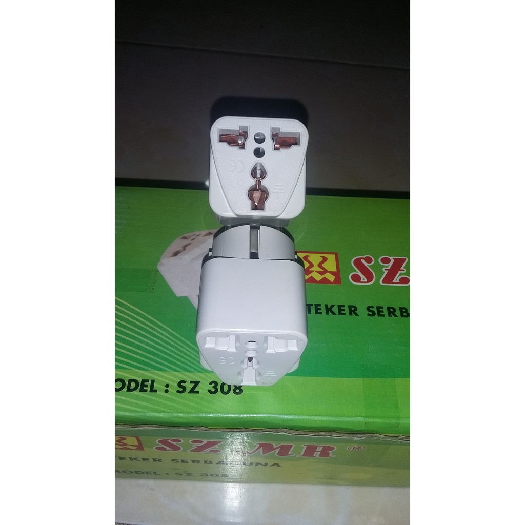 Jual Steker Serbaguna Wonpro SZMR SZ-308 SNI / Terminal Colokan Listrik ...