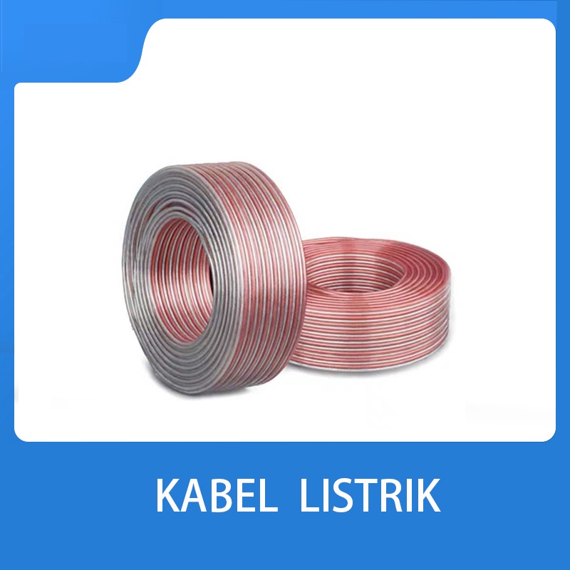 Jual KABEL LISTRIK TRANSPARAN KABEL SERABUT PER ROL 2 X 30 x 30m/2 x 50 x 30m/2 x 80 x30m/2 x ...
