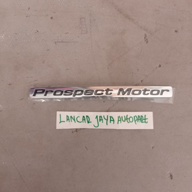 Jual emblem prospect motor lambang logo tulisan prospect motor original ...