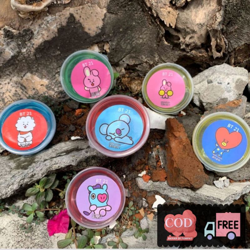 Jual [BISA COD] Slime BT21 Slime Tofu BT21 slime warna | Shopee Indonesia