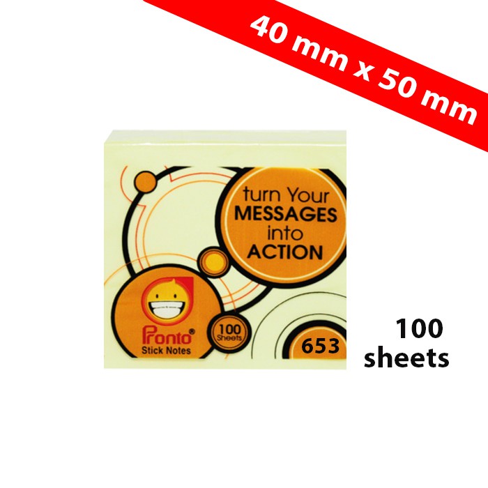 Jual Sticky Notes Pronto 653 (isi 100 sheets) | Shopee Indonesia