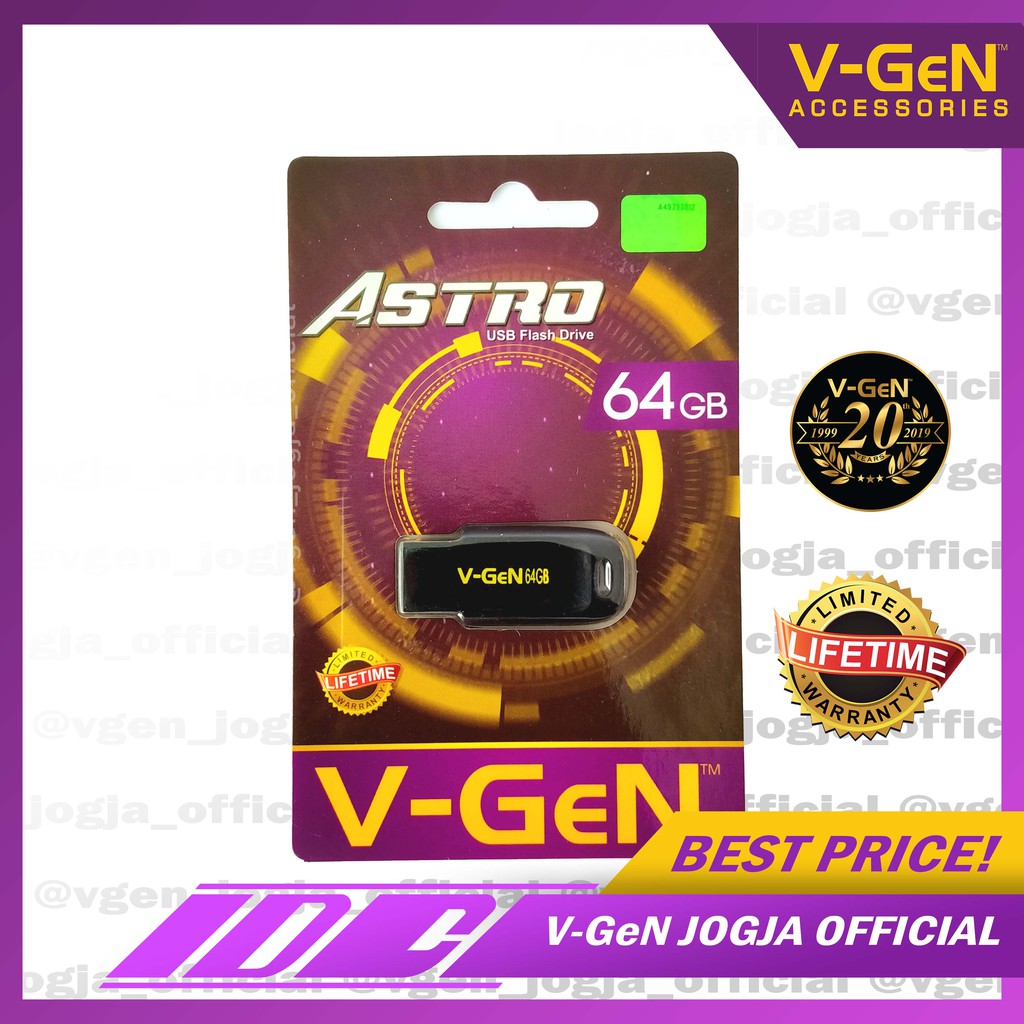 Jual Flashdisk V-GeN Astro 8GB, 16GB, 32GB, 64GB, 128GB Original ...