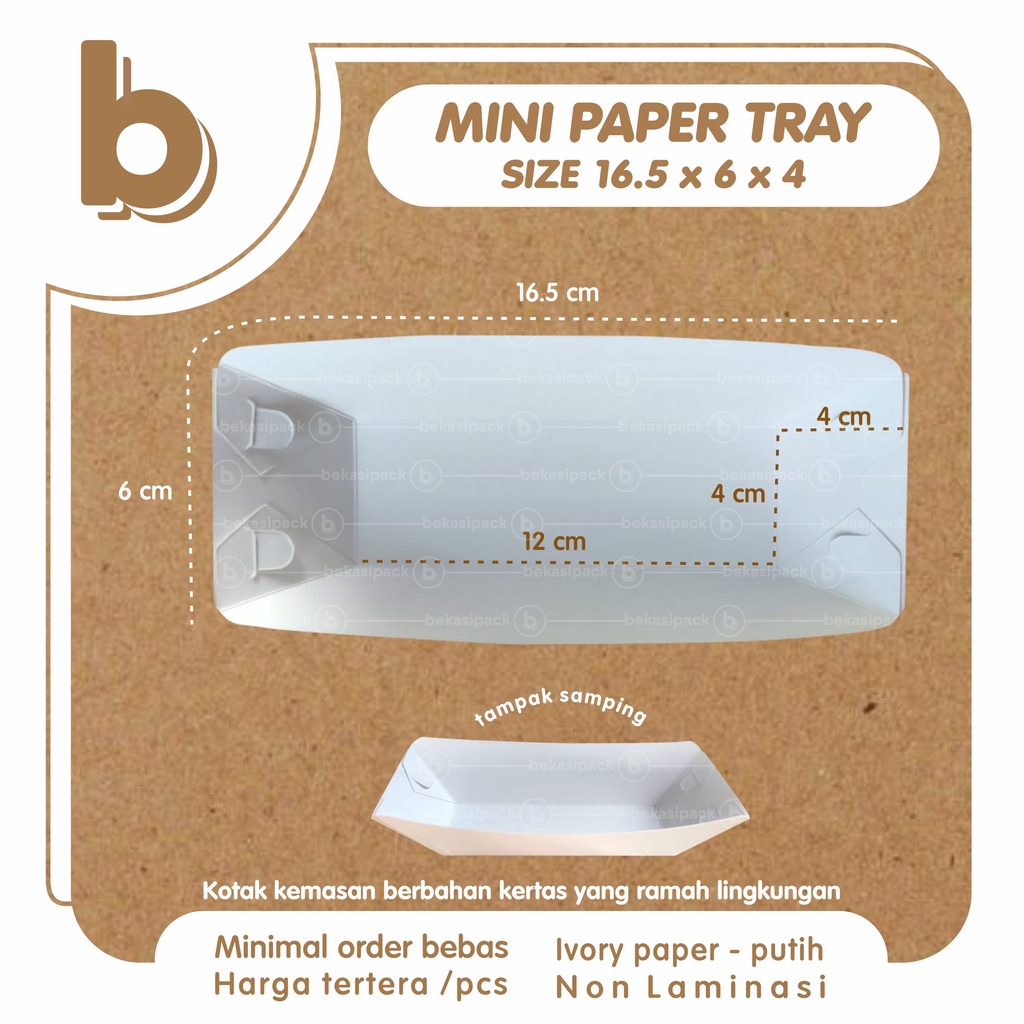 Jual Mini Paper Tray Ivory Natural 16.5x6x4 I MPT00235 | Shopee Indonesia