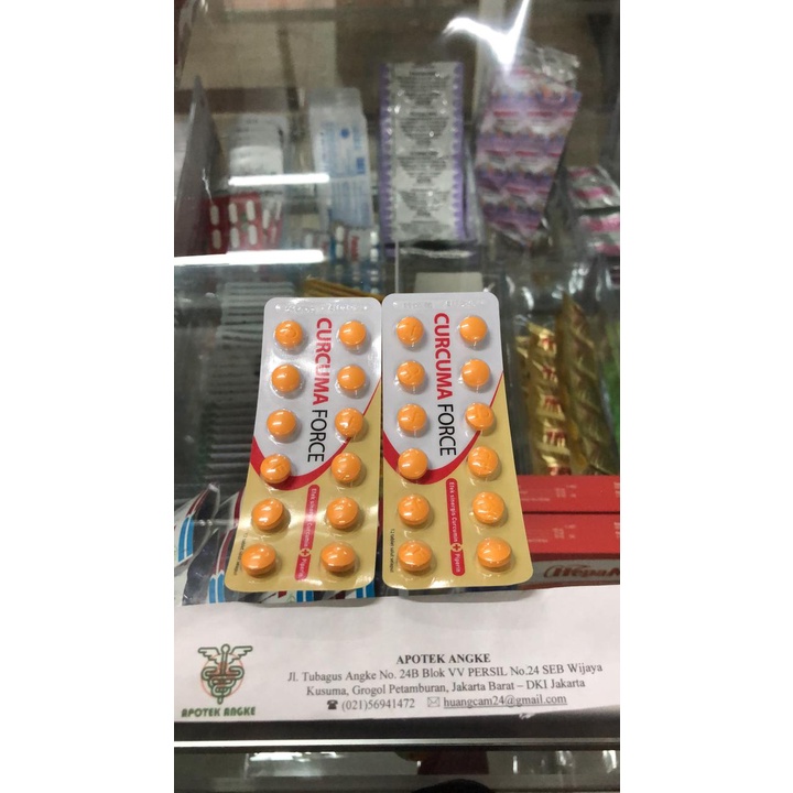 Jual CURCUMA FORCE TAB (1 STRIP @ 12 TAB) | Shopee Indonesia