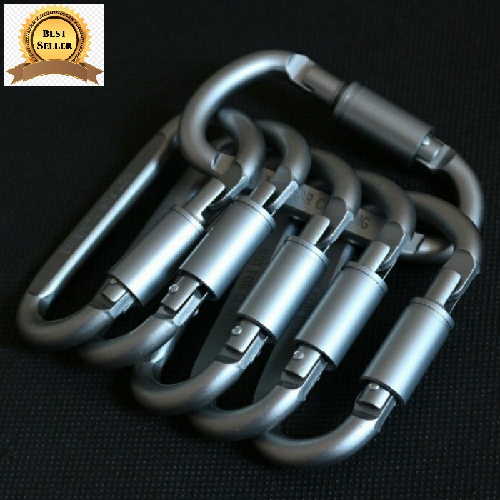 Jual LIXADA Quick Draw Carabiner Gantungan Kunci Tas Aluminium | Shopee ...
