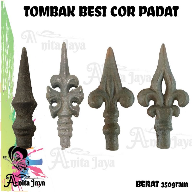 Jual tombak pagar besi cor model tombak keraton pengaman pintu pagar ...
