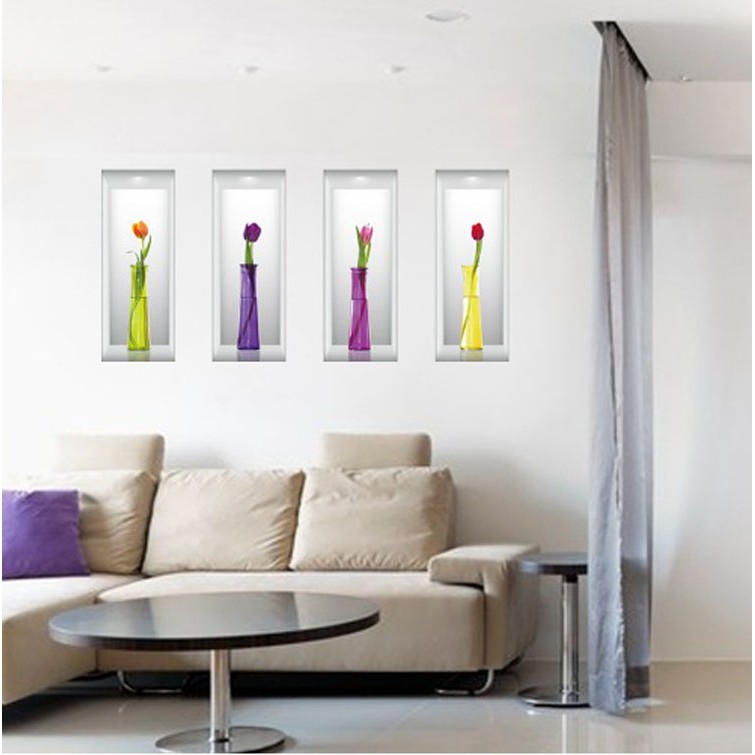 Jual Pot Bunga Frame 3D SK9073WA - Wallstiker Dinding Kamar Tidur Anak ...