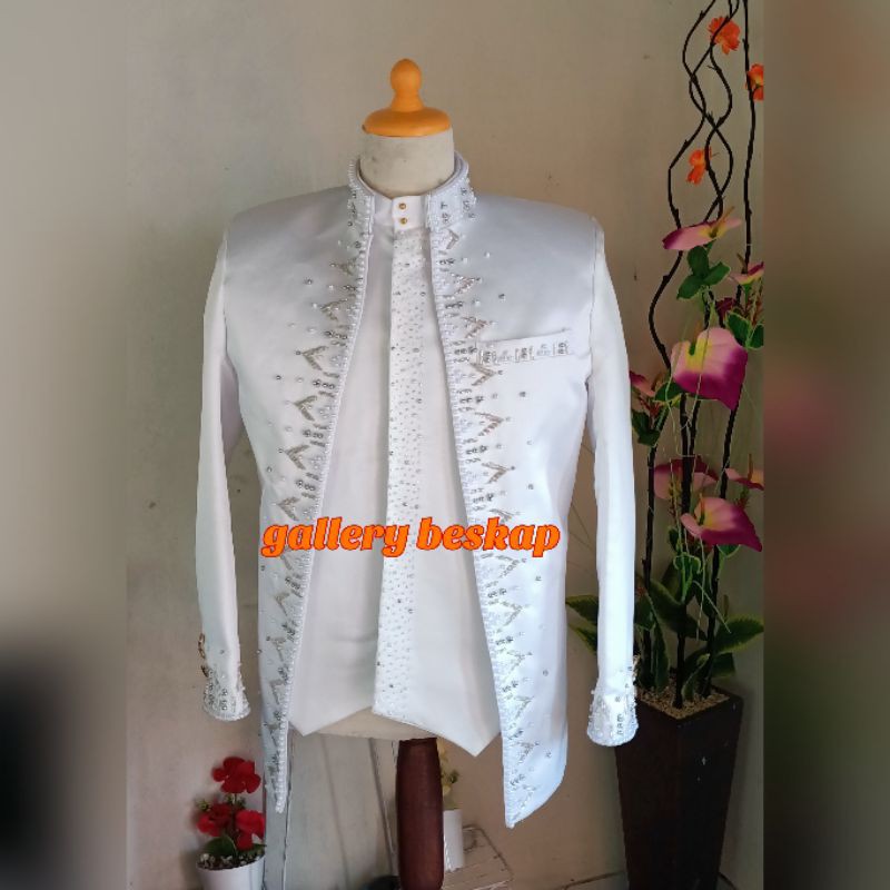 Jual Basofi akad/jas pengantin / beskap / basofi / asraf | Shopee Indonesia