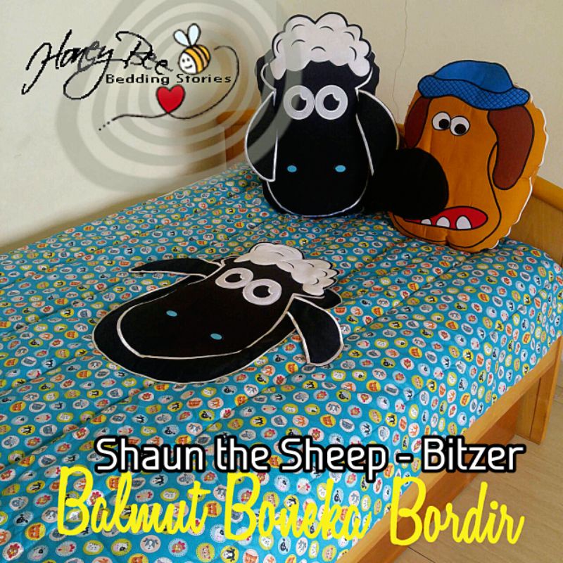 Jual HoneyBee : Balmut Boneka Karakter SHAUN the sheep, BITZER the dog ...