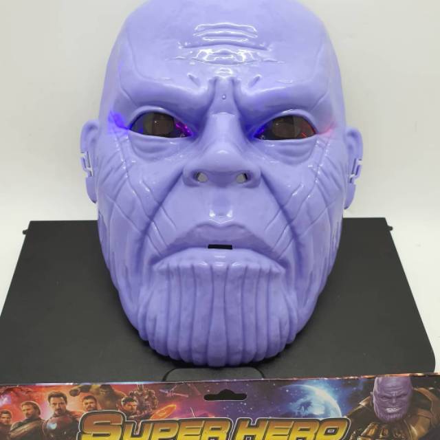 Jual Topeng Thanos Avengers Infinity War Thanos Mask with Led | Shopee ...