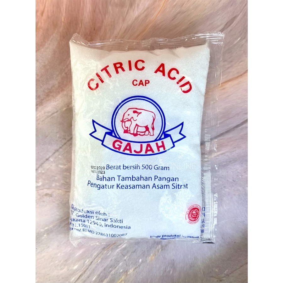 Jual CITRIC ACID CAP GAJAH 500GR SITRUN CITRUN ASAM SITRAT | Shopee ...
