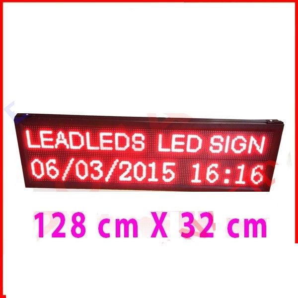 Jual Running Text OUTDOOR Merah 135cm x 35cm (LED display tulisan ...