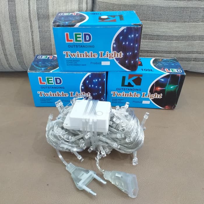 Jual KENLITE Lampu Natal Lampu Hias 100 Led 10m Bisa disambung Warna ...