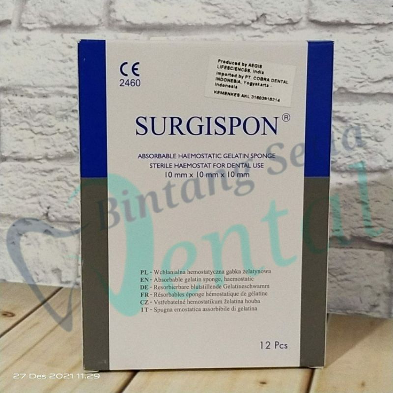 Jual SURGISPON STERIL // SPONGOSTAN // MEDISPONGE | Shopee Indonesia