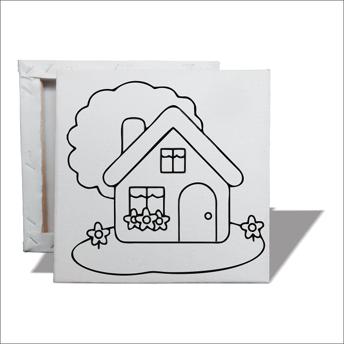 Jual Kanvas Sketsa 10x10 cm + Easel Mini | Shopee Indonesia