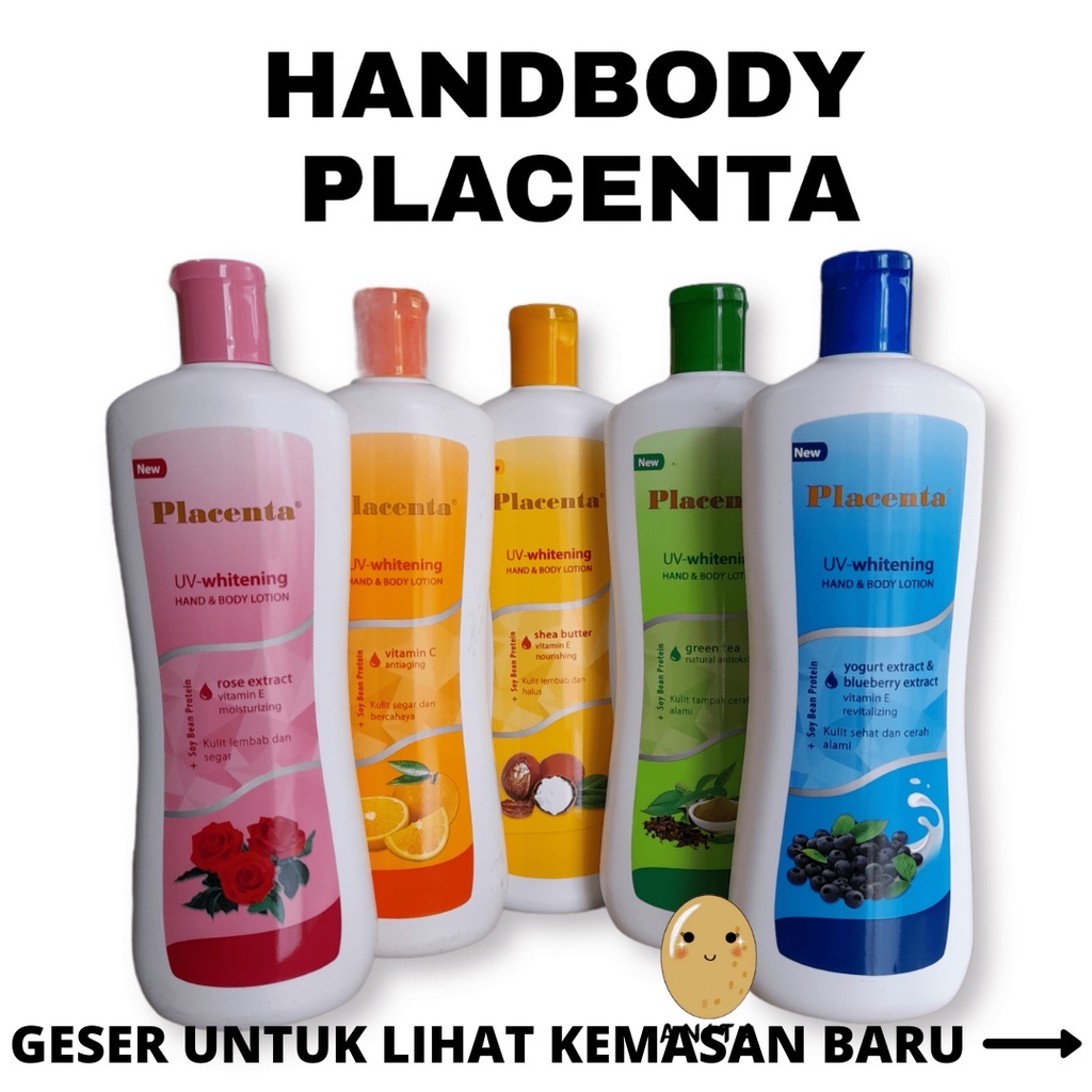 Jual HAND BODY PLACENTA 500 ML, PLACENTA UV WHITENING HAND AND BODY ...