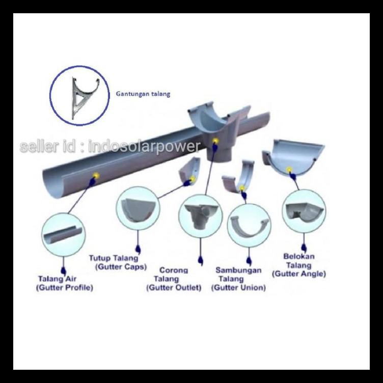 Jual PROMO Talang Air PVC Langgeng HR 6" 6 Inch 4m 4 meter Setengah ...