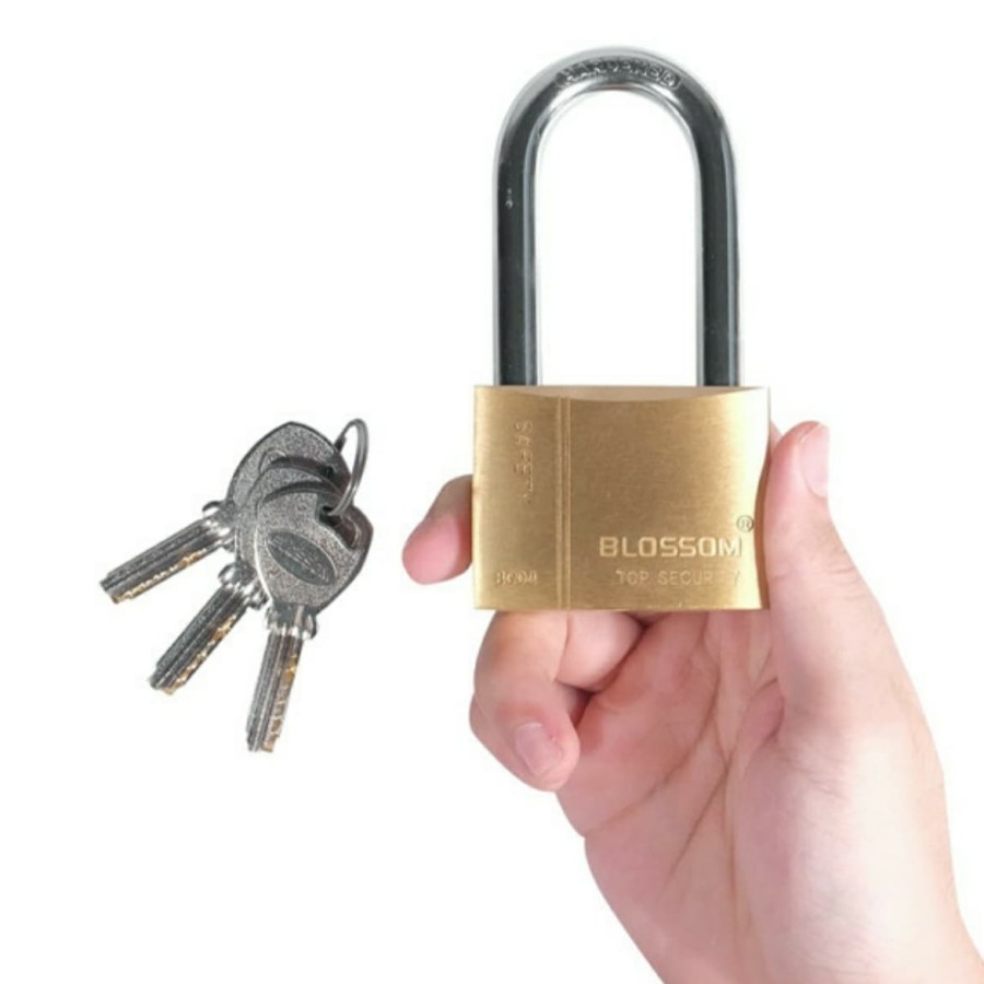 Jual GEMBOK KUNING KUNINGAN ASLI BLOSSOM PENDEK PANJANG | Shopee Indonesia