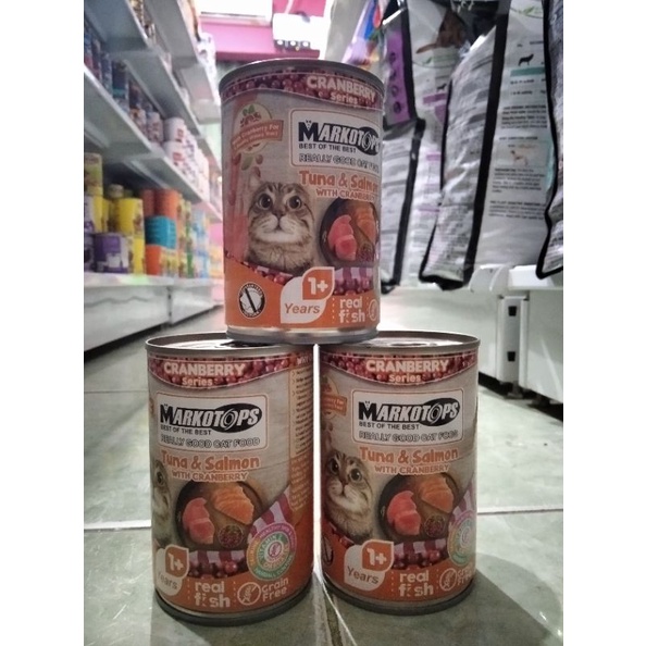 Jual Markotop kaleng 400g Makanan Basah Kucing Rasa Tuna Salmon ...