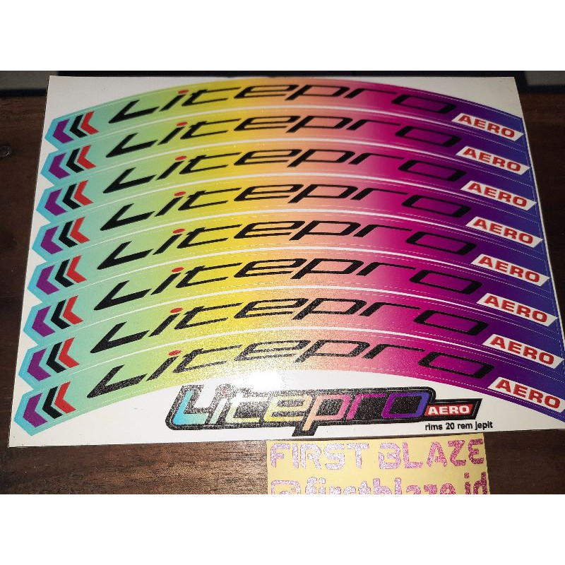 Jual Sticker velg sepeda lite pro aero rim 20 ram jepit | Shopee Indonesia