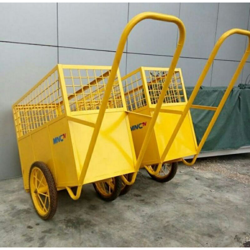 Jual Gerobak Besi sampah multifungsi ukuran 120x60x100 cm | Shopee ...