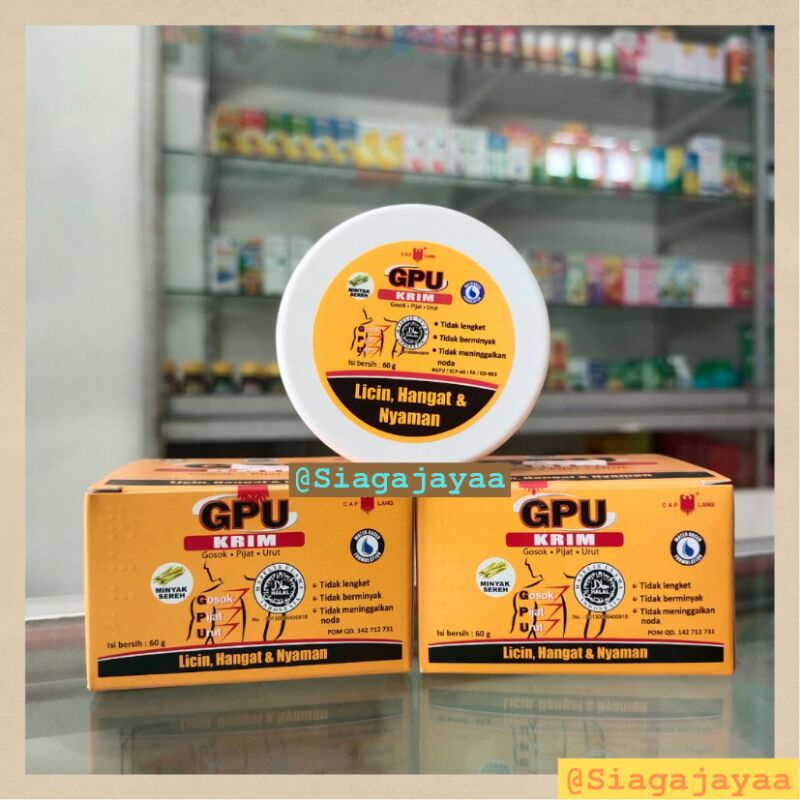 Jual GPU Cream 60 Gram | Shopee Indonesia