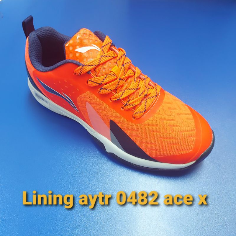 Jual SEPATU BADMINTON LINING ACE X 2 ORANGE ORIGINAL BEST SELLER ...