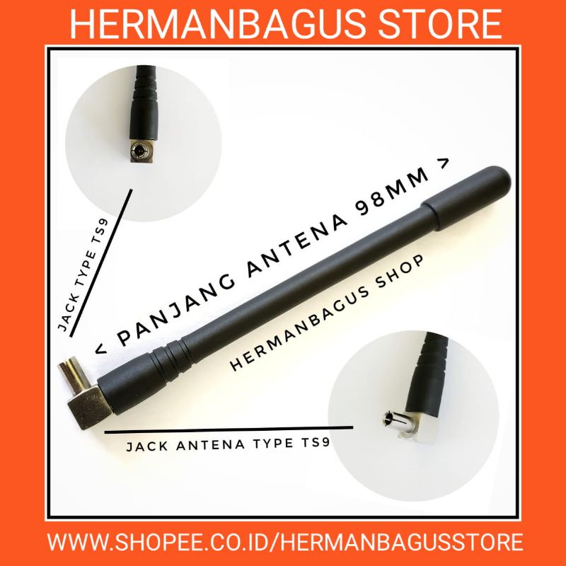 Jual Antena Eksternal TS9 3dbi Modem Wifi Mifi 98mm | Shopee Indonesia
