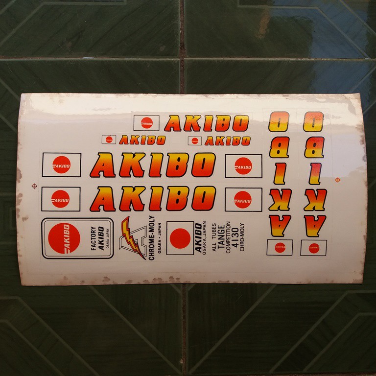 Jual Stiker sepeda Akibo Japan ukuran besar | Shopee Indonesia