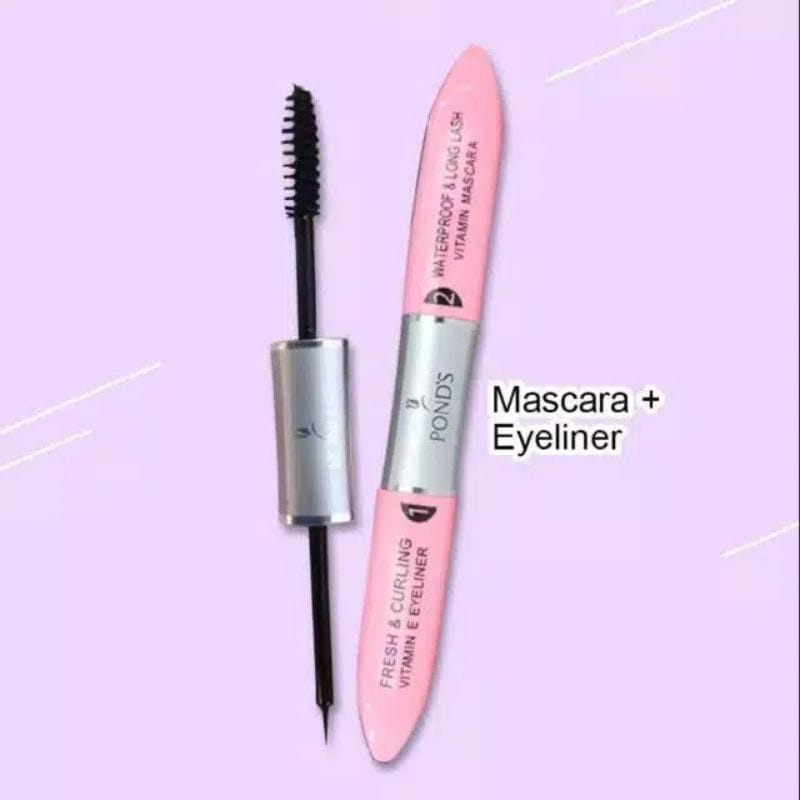 Jual MASKARA+EYELINER PONDS 2IN1 / MASKARA / EYELINER | Shopee Indonesia