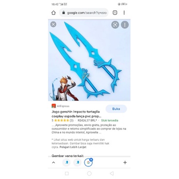 Jual dual sword childe ghensin impact | Shopee Indonesia