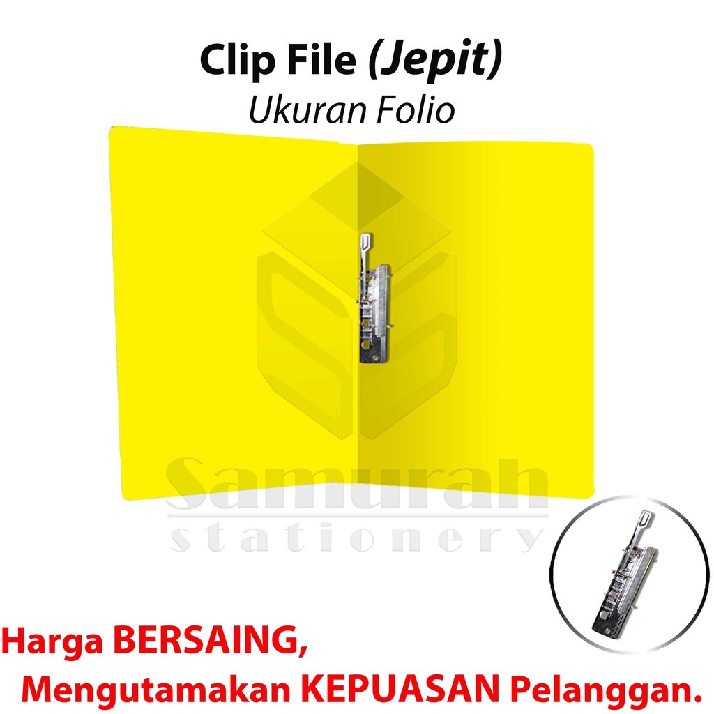 Jual Clip File Polos Ukuran Folio / Map Album Plastik Jepit Kertas ...
