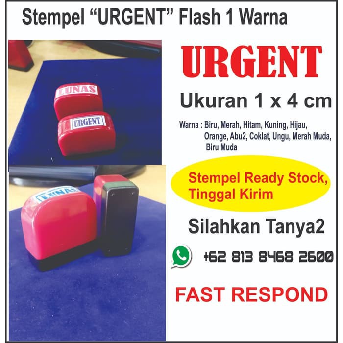 Jual Stempel Urgent Flash 1 Warna | Shopee Indonesia