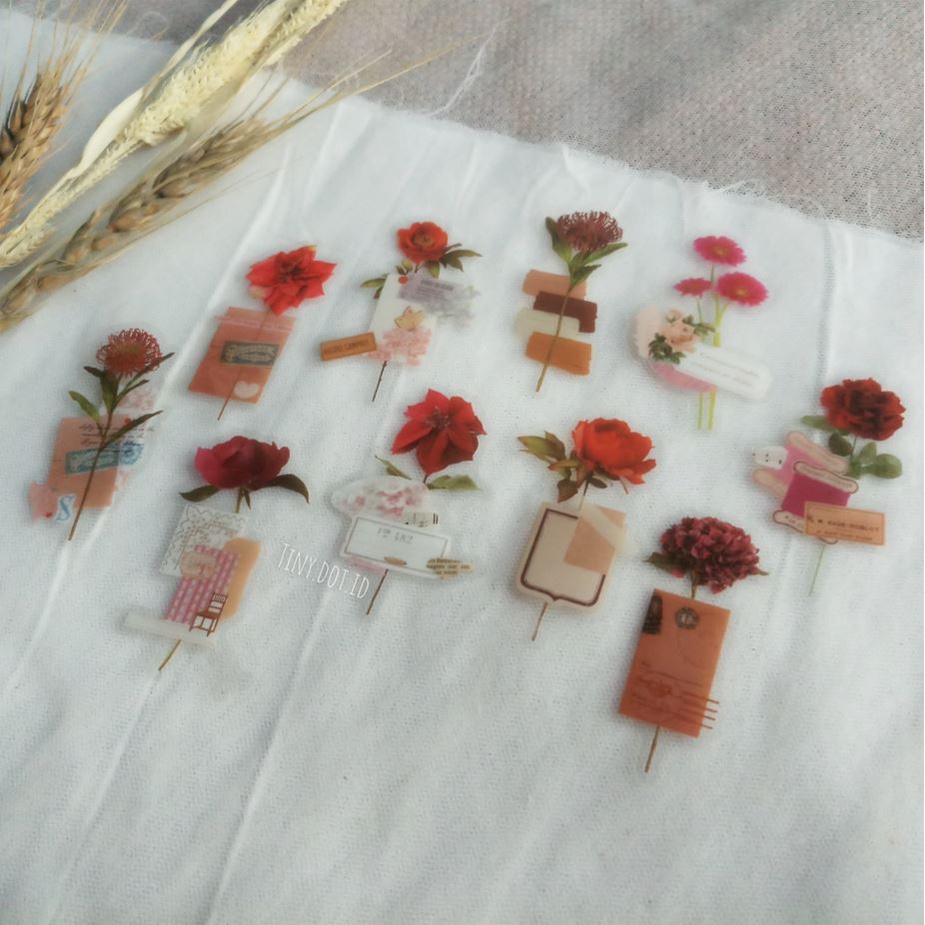 Jual Aesthetic Flower Collage Sticker (10 pcs) | Shopee Indonesia