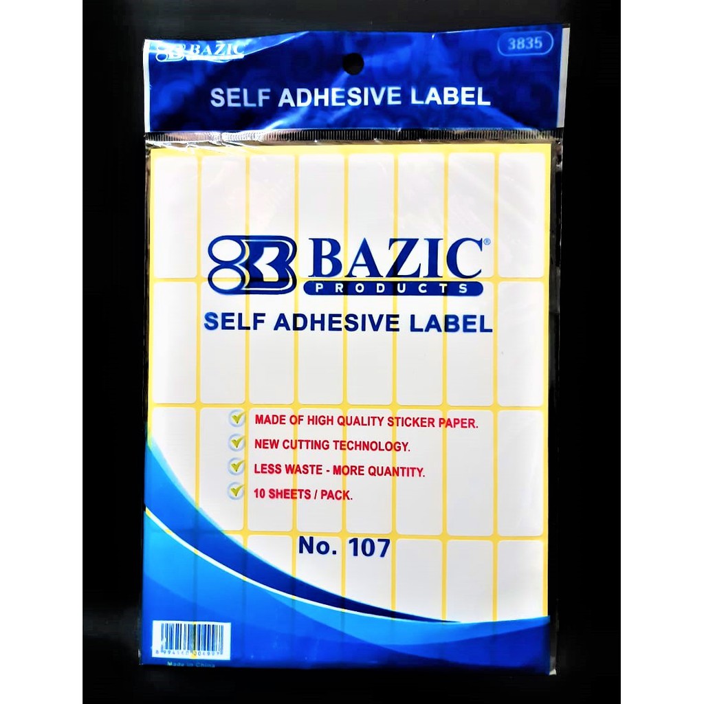 Jual STIKER LABEL NAMA NO.107 ( 1,8 CM X 5 CM ) NAME STICKER LABEL ISI ...