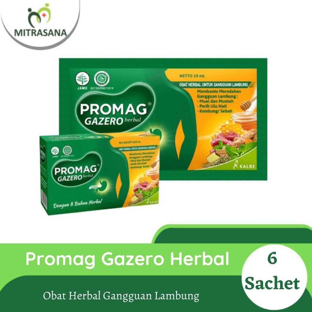 Jual Promag Gazero Herbal Box Isi 6 Sachet | Shopee Indonesia
