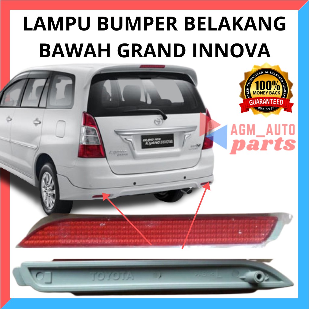 Jual Lampu reflektor bumper belakang innova/mata kucing bumper belakang ...