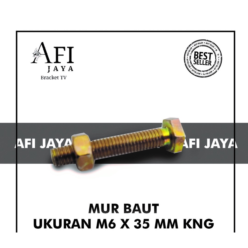 Jual MUR BAUT UKURAN M6 X 35 MM KNG MURAHH (HARGA PER PCS) | Shopee ...