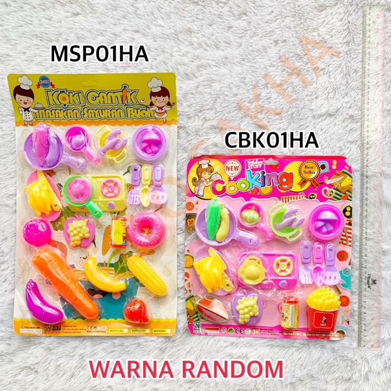 Jual MAINAN MSP01HA & CBK01HA KOKI CANTIK MASAKAN SAYURAN BUAH & NEW ...