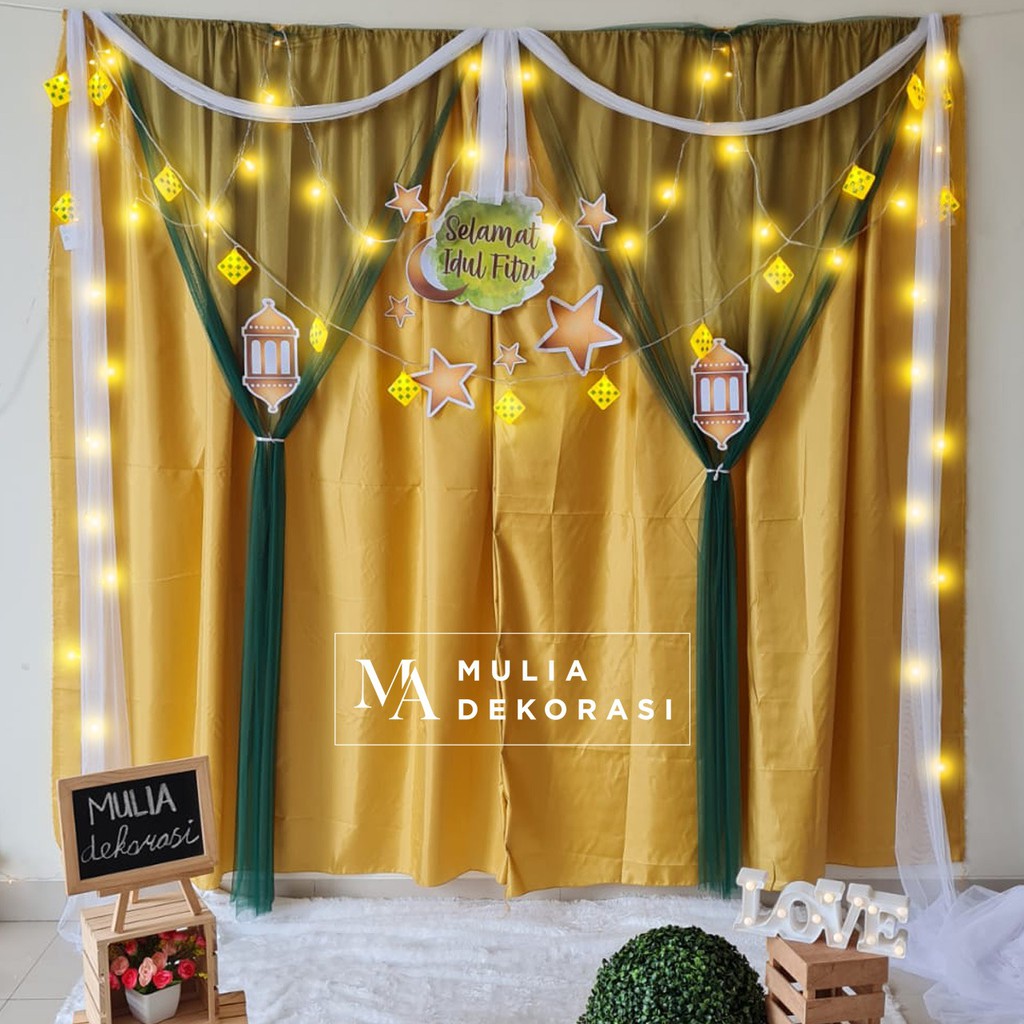 Jual Dekorasi Backdrop Lebaran Ramadhan Marhaban Paket Lengkap Hari ...