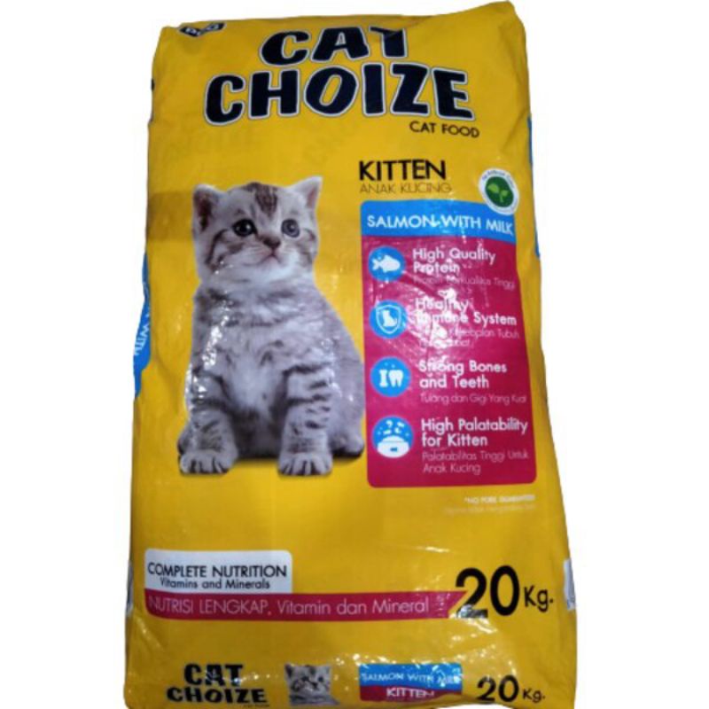 Jual CAT CHOIZE kitten 20kg / cat choice / rasa salmon / rasa tuna ...