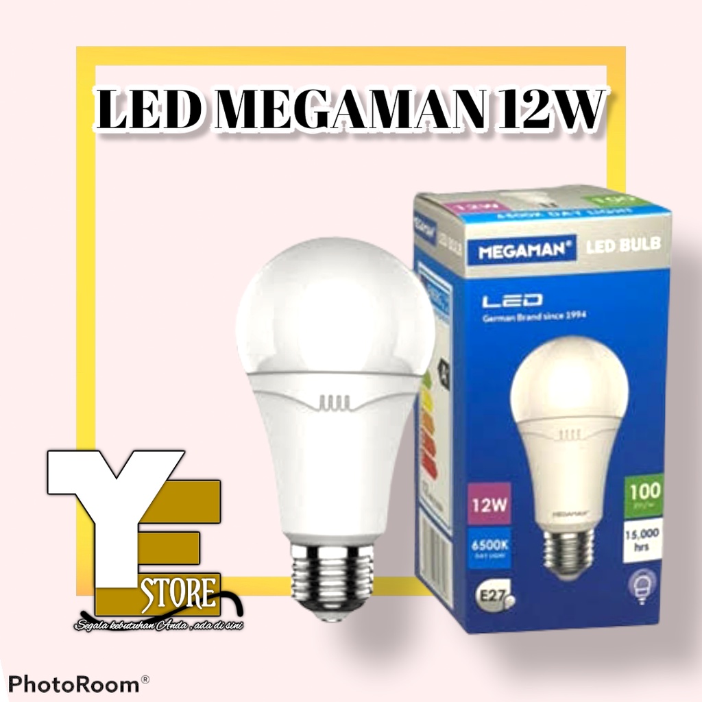Jual LAMPU LED MEGAMAN LED A-BULB 12 Watt 12W DAYLIGHT LAMPU BOHLAM | Shopee Indonesia