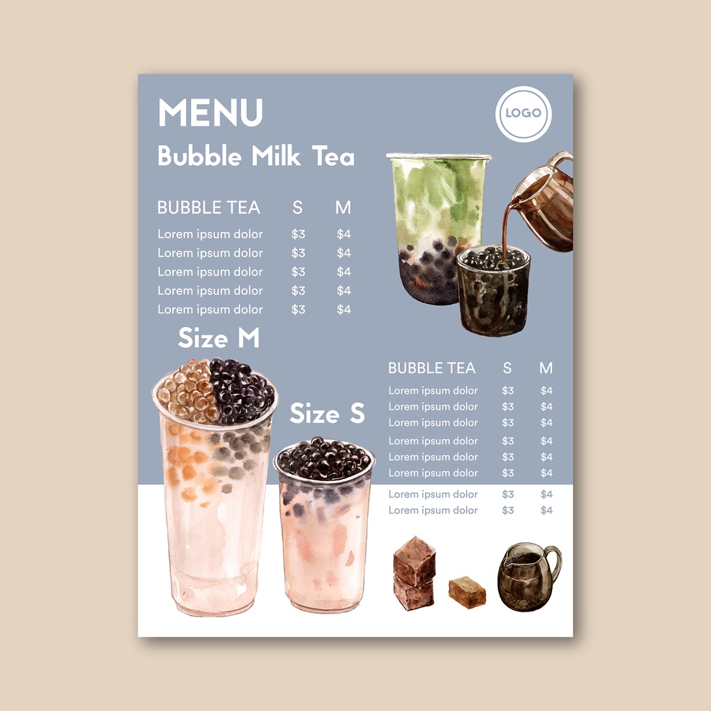 Jual Cetak Daftar Menu Drink Print Daftar Menu Minuman A3 Art Carton